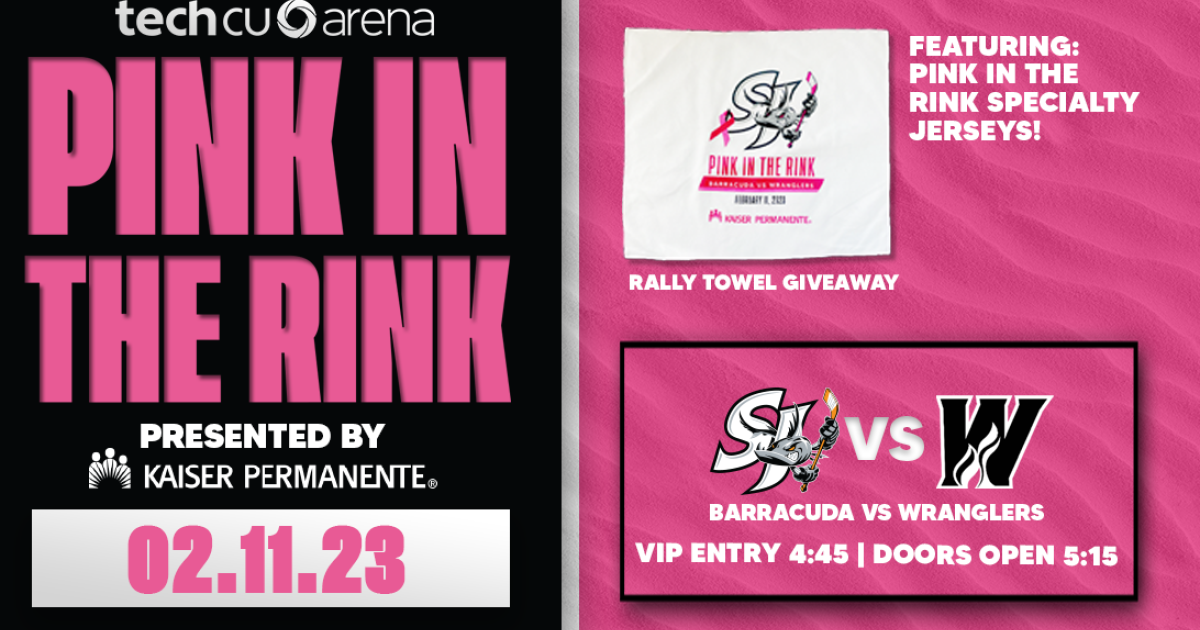 San Jose Barracuda | San Jose Barracuda to Host 'pink in the Rink'…