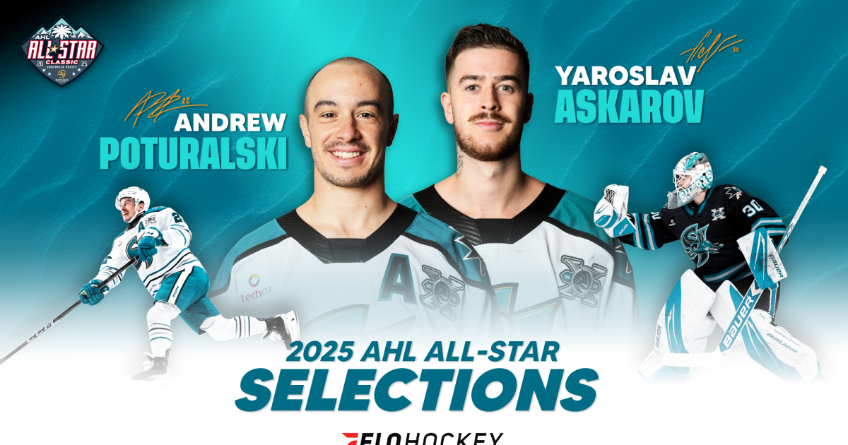 San Jose Barracuda | Askarov and Poturalski Named to 2025 All-Star…