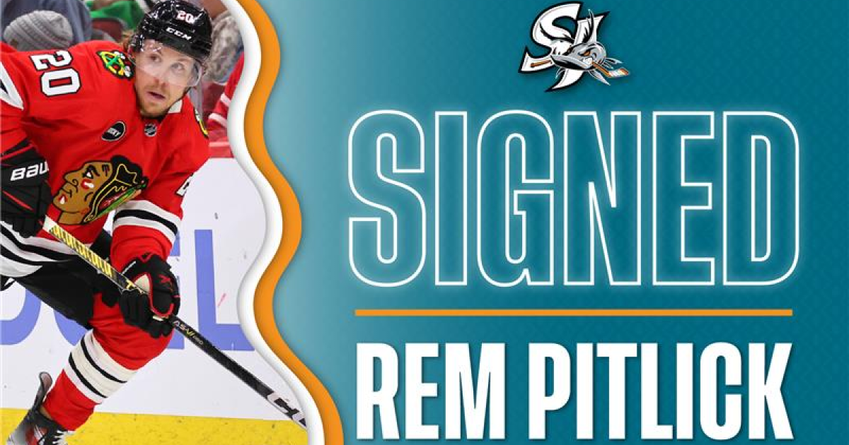 San Jose Barracuda | San Jose Barracuda Sign Forward Rem Pitlick