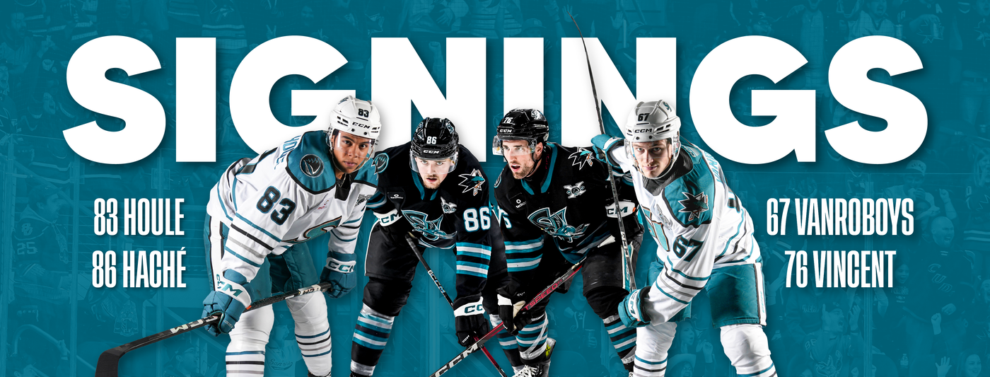 San Jose Barracuda | Barracuda Officially Sign Four for 2025-26 Season