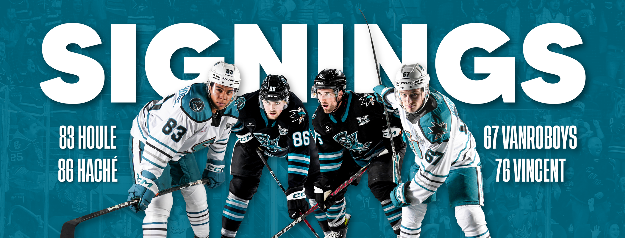 San Jose Barracuda | Barracuda Officially Sign Four for 2025-26 Season